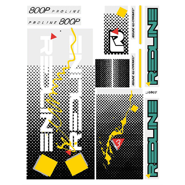 1986 Redline - 800P for aqua frame Decal set | BMX Products USA