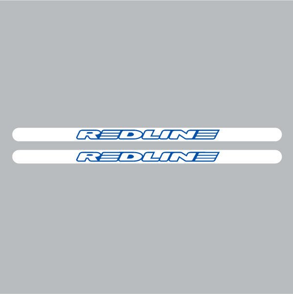 Redline - 90'S Flight crank decal set - WHITE-BLUE | BMX Products USA