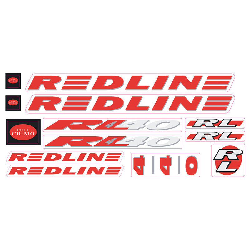 1993 Redline - RL440 - Red with Grey Decal set | BMX Products USA