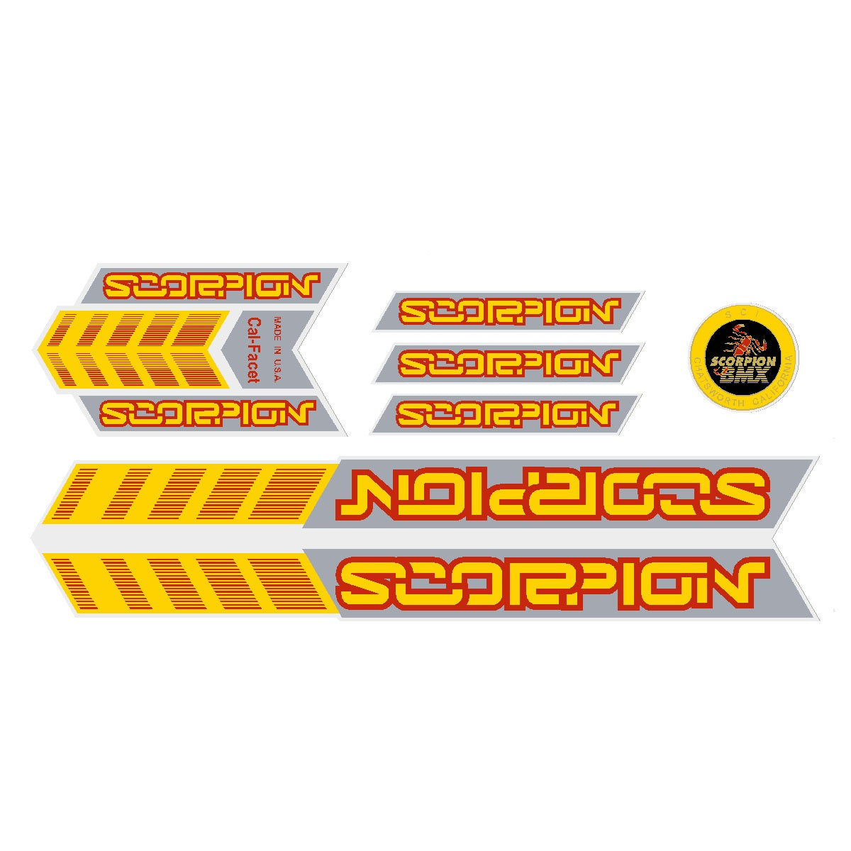 Scorpion BMX - Gen 2 - Cal-Facet decal set | BMX Products USA