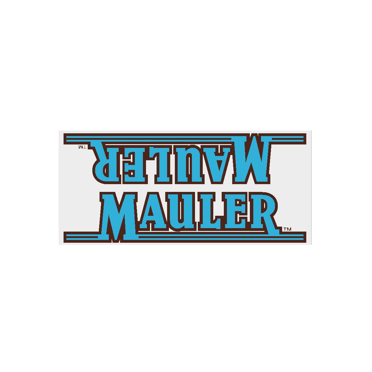 SE Racing - MAULER down tube decal - blue w/brown shadow | BMX Products USA