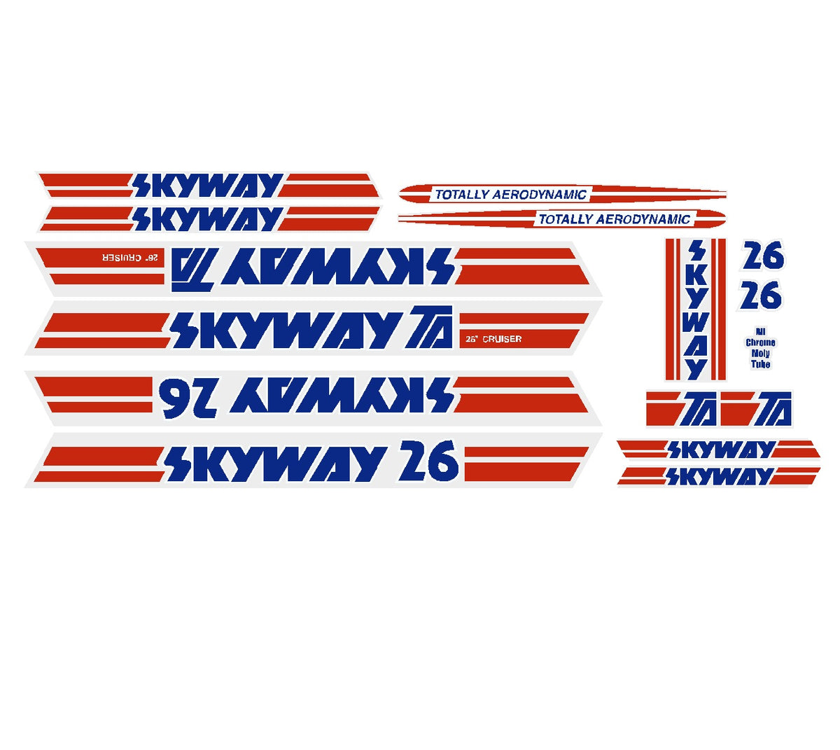 Skyway TA 26 - decal set - RETRO | BMX Products USA