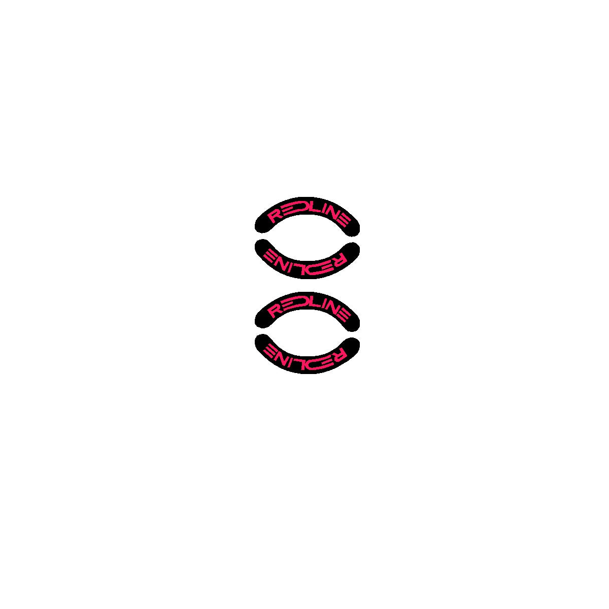 Redline Techmatic -fluoro pink/black decal set | BMX Products USA