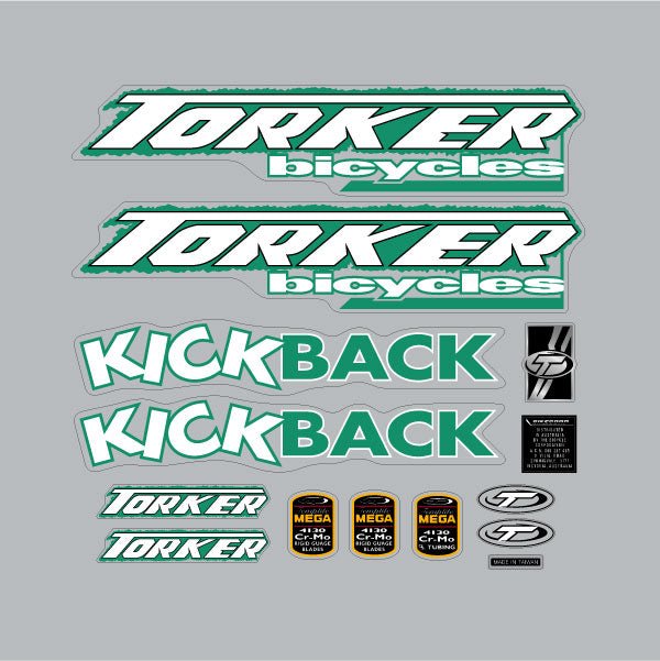 1995 Torker - Kickback decal set | BMX Products USA