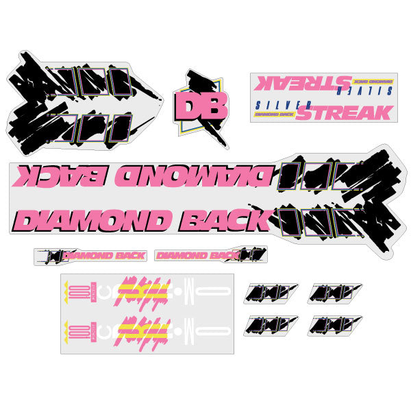 1988 Diamond Back - Silver Streak - Chrome frame decal set | BMX ...