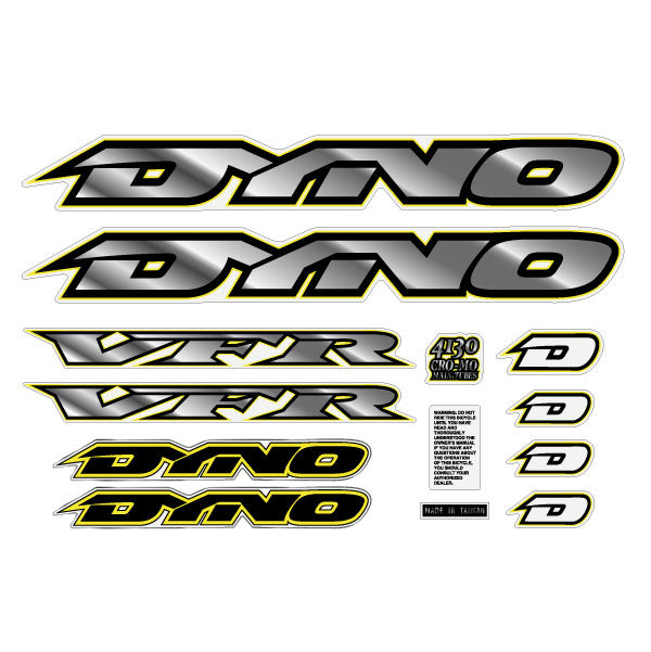 1995 DYNO - VFR decal set for blue frame | BMX Products USA