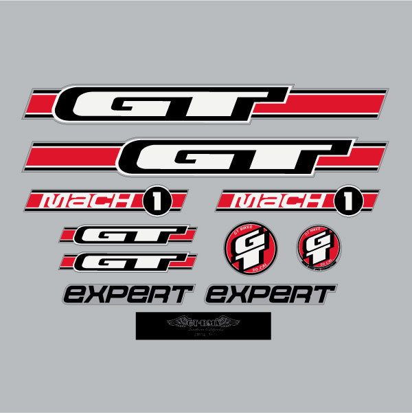 2003 GT BMX - Mach One Expert - Clear decal set | BMX Products USA