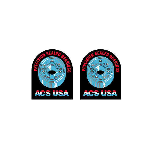 ACS - Precision Sealed bearing gen 1 hub decals | BMX Products USA