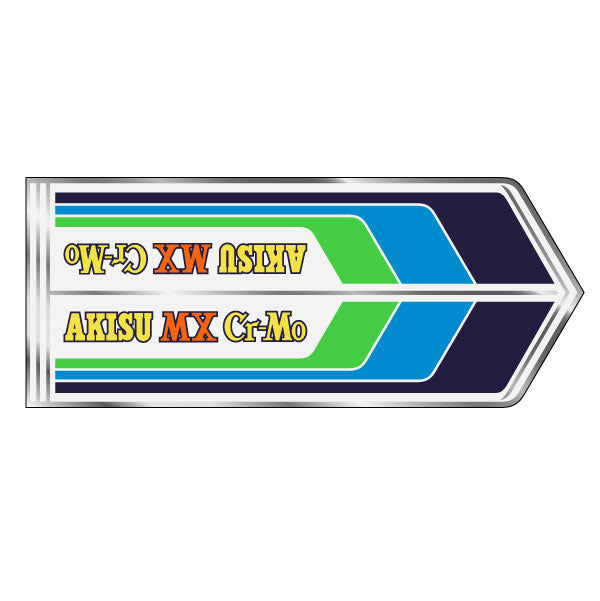 Akisu - Orange MX Cromo Downtube decal | BMX Products USA