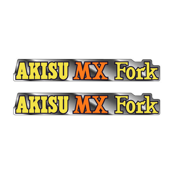 Akisu - MX Orange Fork decals | BMX Products USA