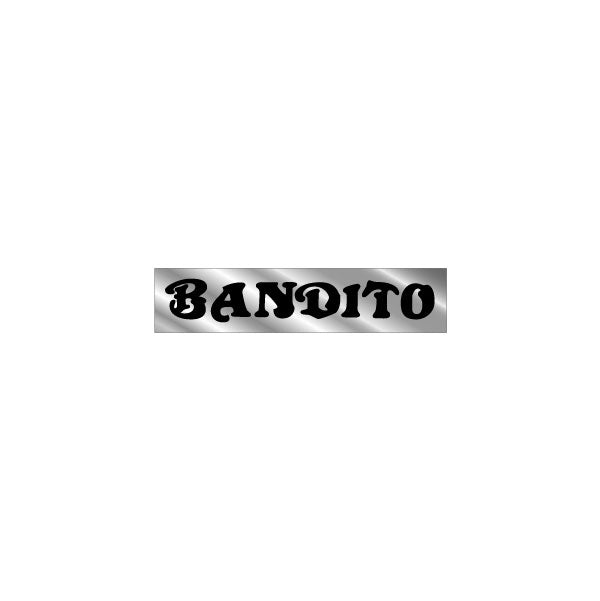 Bandito - Bar decal on Chrome | BMX Products USA