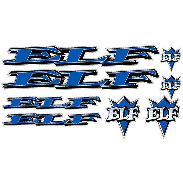 ELF - Metallic blue decal set | BMX Products USA