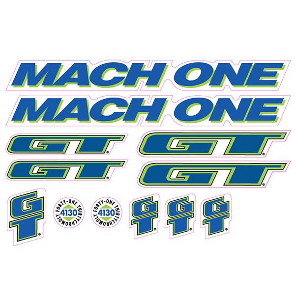 1992 GT BMX - Mach One - Clear - decal set | BMX Products USA