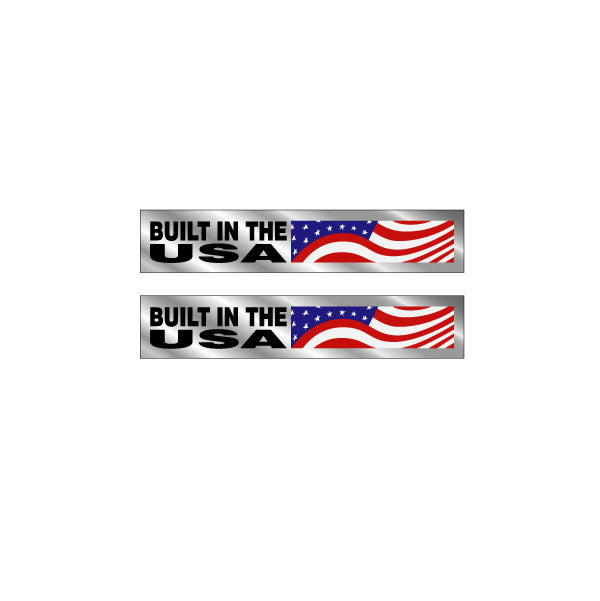 GT - 90's "BUILT IN THE USA" chainstay decals on chrome | BMX Products USA