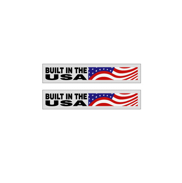 GT - 90's "BUILT IN THE USA" chainstay decals on clear | BMX Products USA