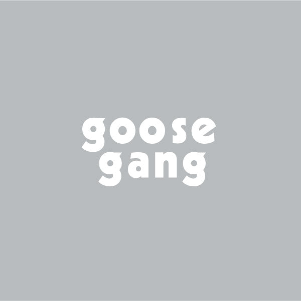 Mongoose - "GOOSE GANG" die-cut WHITE plate decal | BMX Products USA