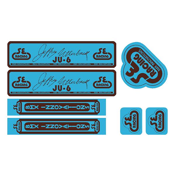 SE Racing - SE Racing - JU6 decal set -blue/brown | BMX Products USA