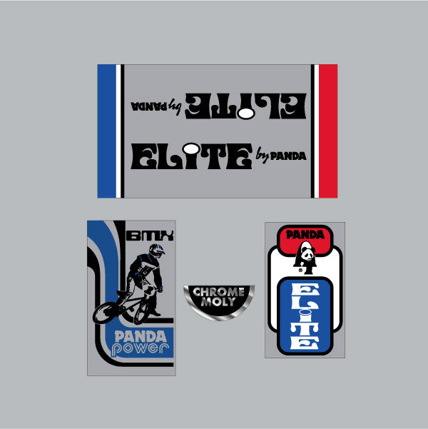Panda - Elite BMX on clear Decal set | BMX Products USA