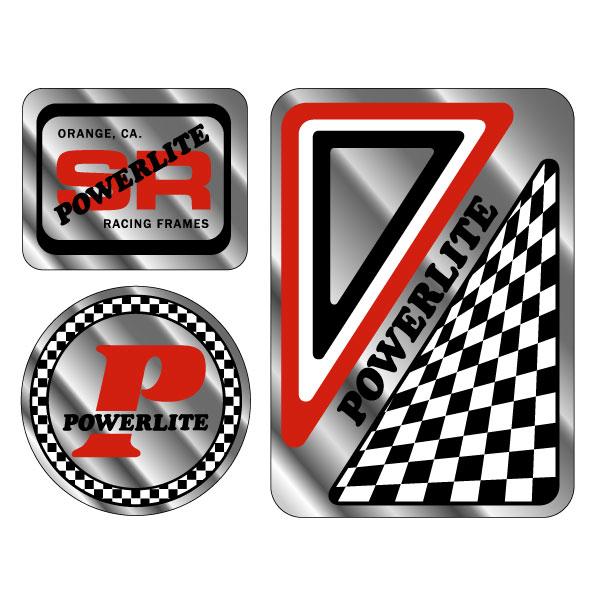 Powerlite - Early Chrome decal pack | BMX Products USA