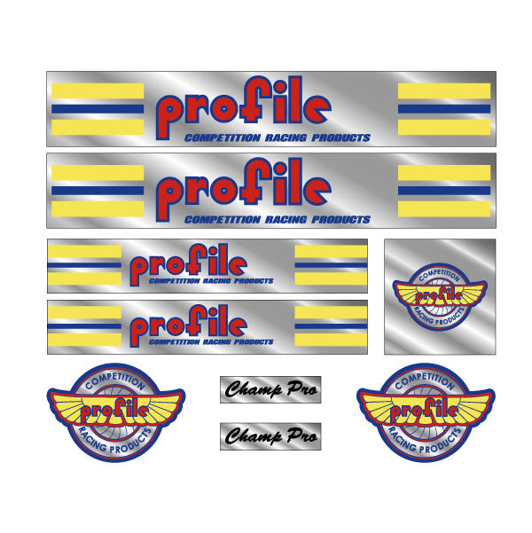 Profile - Champ Pro - CHROME decal set | BMX Products USA