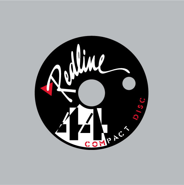 Redline - Compact Disc 80's BLACK chainwheel decal | BMX Products USA