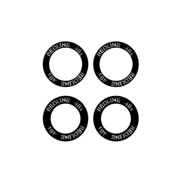 Redline - 48H Hub on chrome decal set | BMX Products USA