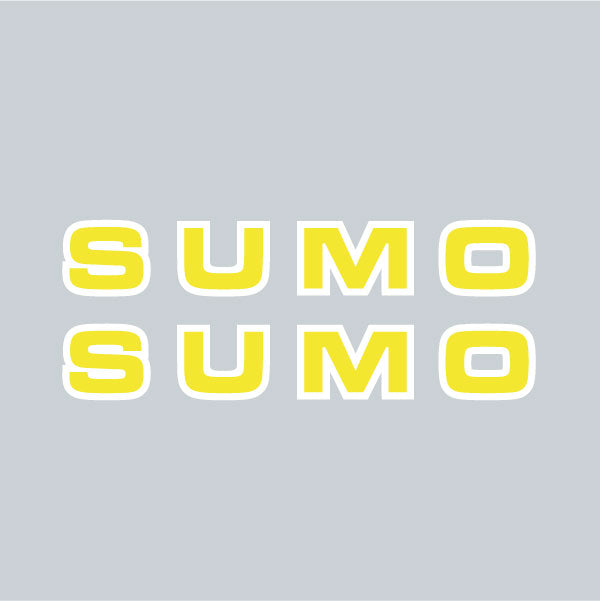 Sumo - Yellow LETTERS rim decals | BMX Products USA
