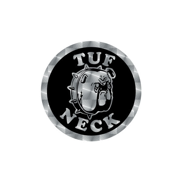Tuf-neck - SILVER PRISM Stem decal | BMX Products USA