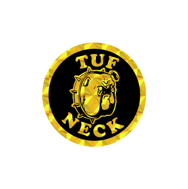 Tuf-neck - YELLOW PRISM Stem decal | BMX Products USA