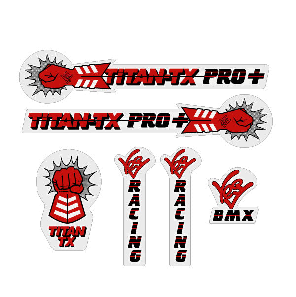 Yes BMX - Titan TX PRO decal set | BMX Products USA