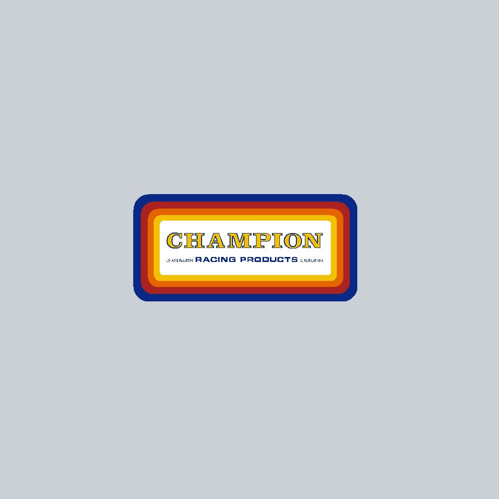 Champion - plate decal | BMX Products USA