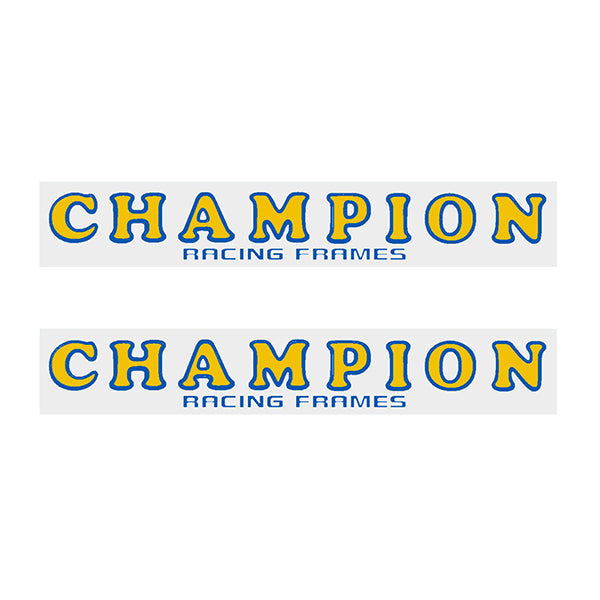 Champion - Schwerma Main tube decals | BMX Products USA