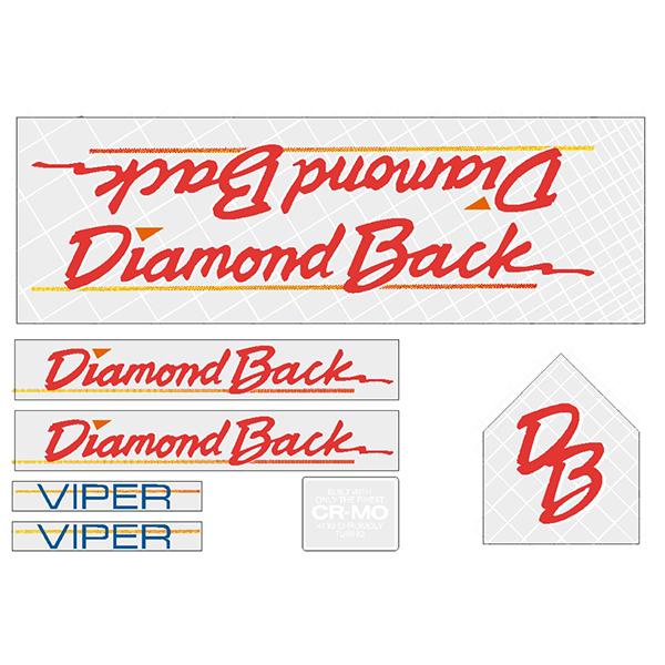1985 Diamond Back - Viper - for black frame decal set | BMX Products USA