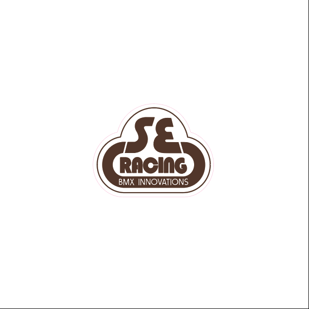 SE Racing - 1st gen. head tube decal - brown/clear | BMX Products USA