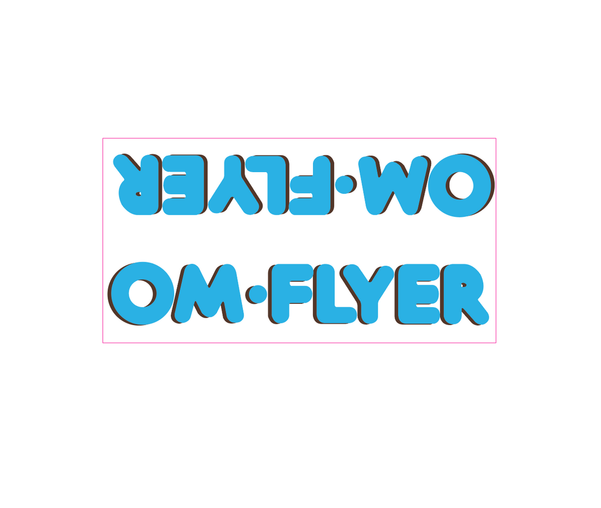 SE Racing - OM Flyer down tube decal - blue w/brown shadow | BMX ...