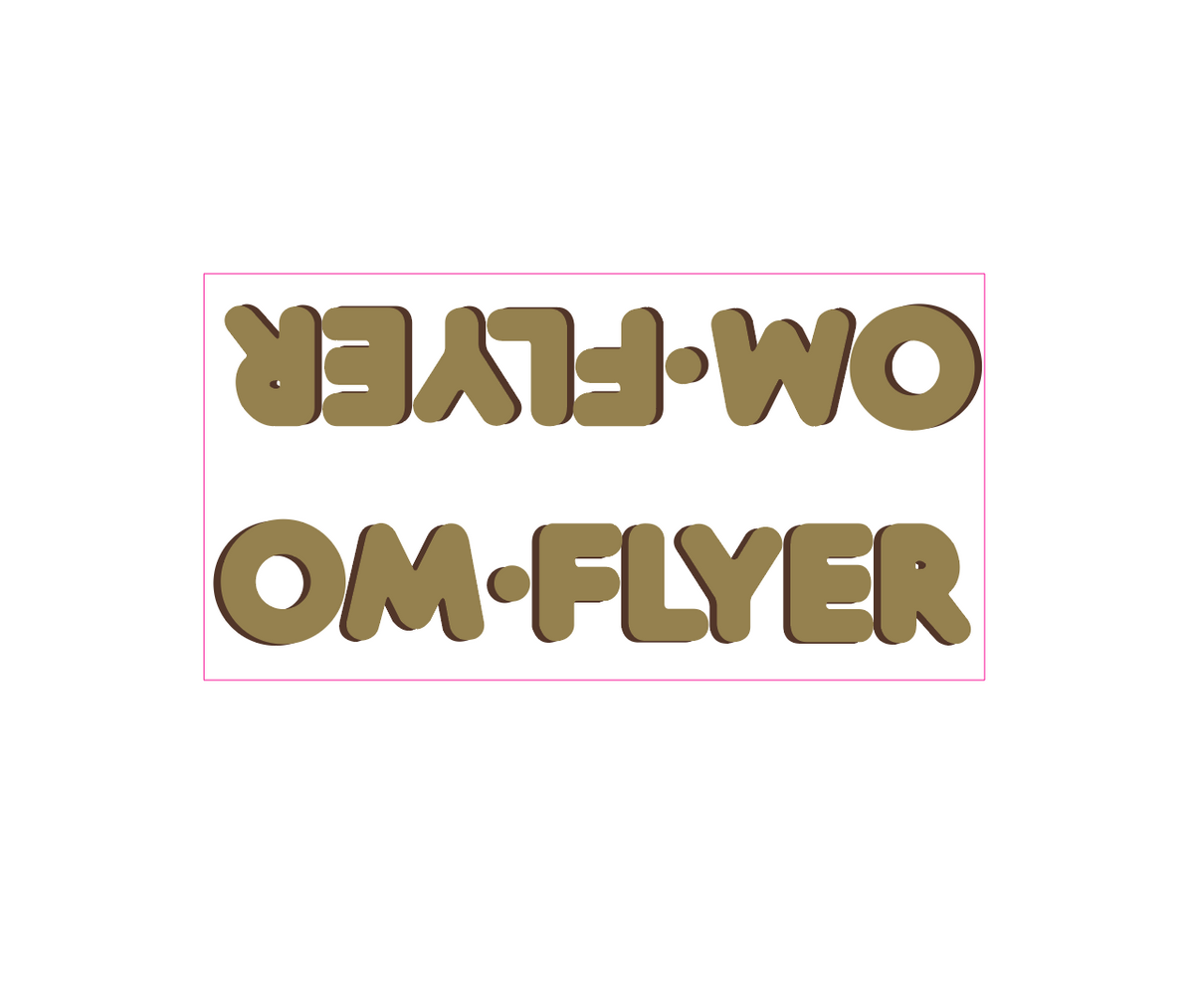 SE Racing - OM Flyer down tube decal - gold w/brown shadow | BMX ...