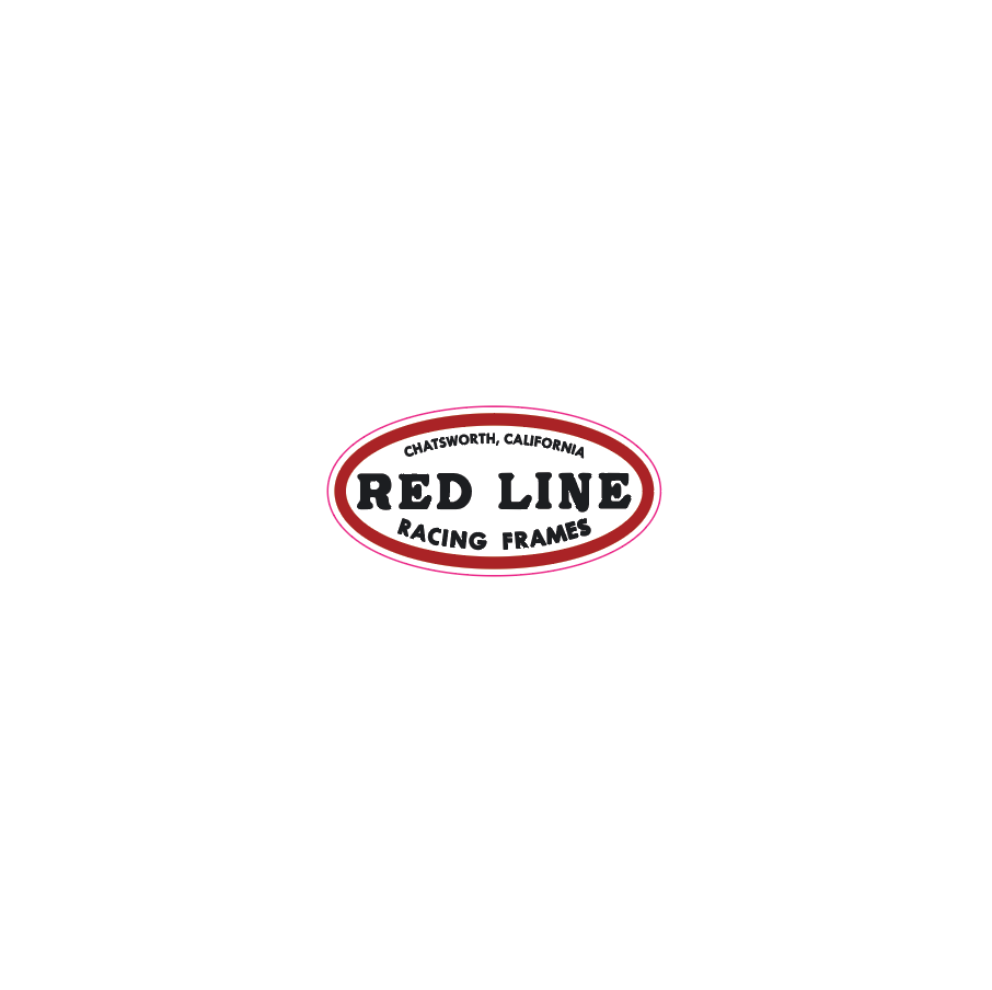 Redline Pro-Line early font decal set - red | BMX Products USA