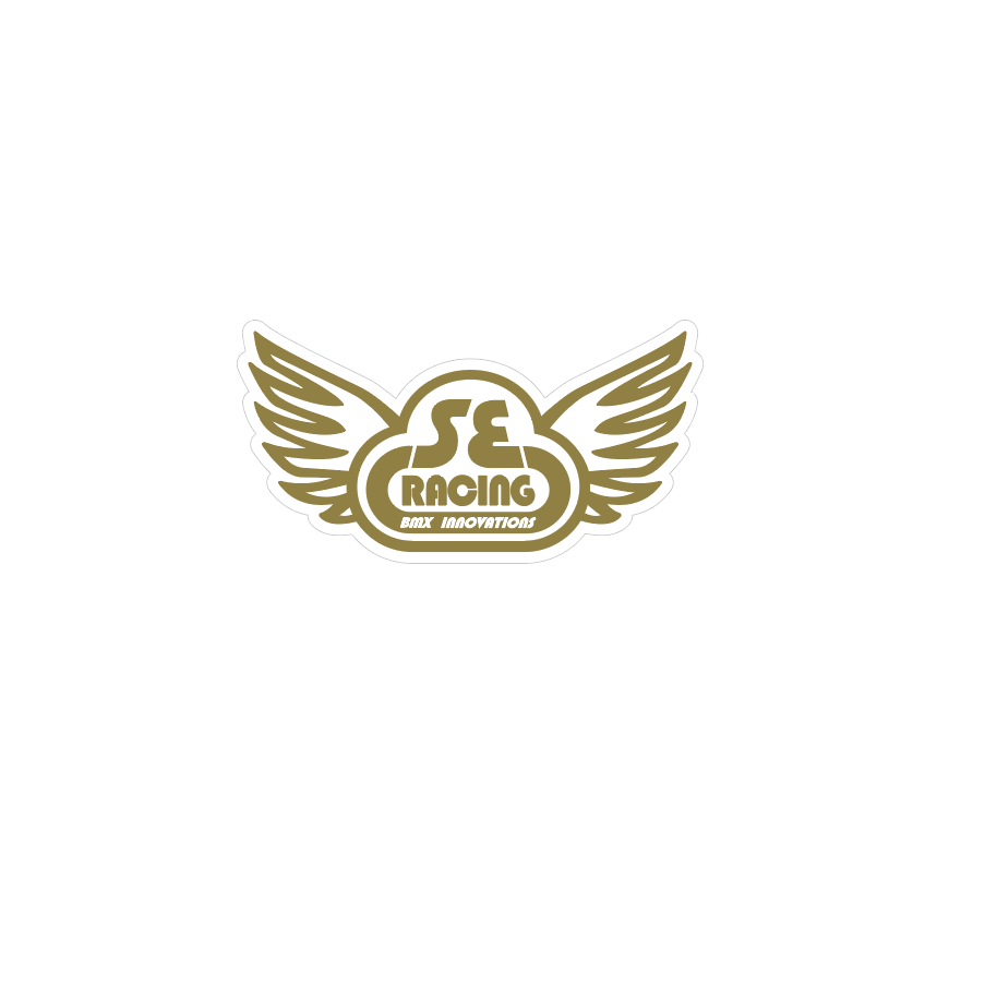 SE Racing Wings decal - gold/clear | BMX Products USA