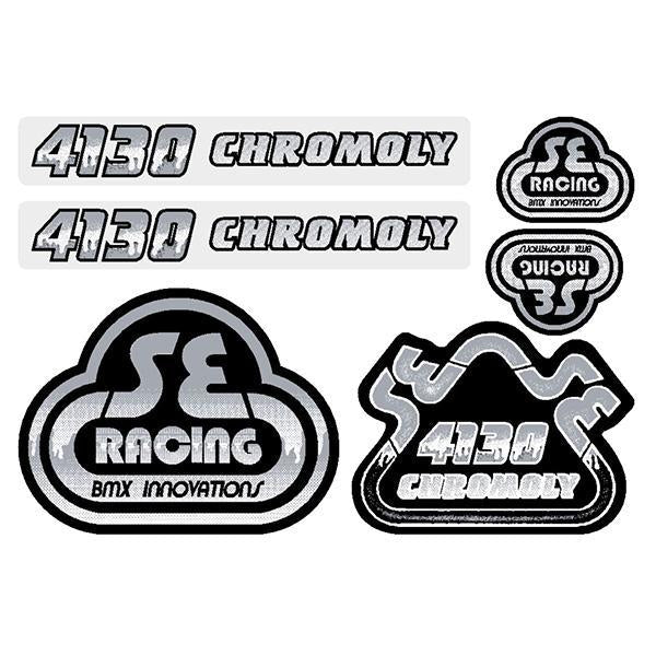 SE Racing - Quadangle DRIPPY FONT decal set in BLACK/SILVER | BMX ...