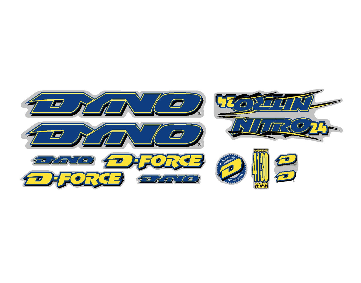 1996 DYNO - NITRO 24 decal set - CUSTOM | BMX Products USA