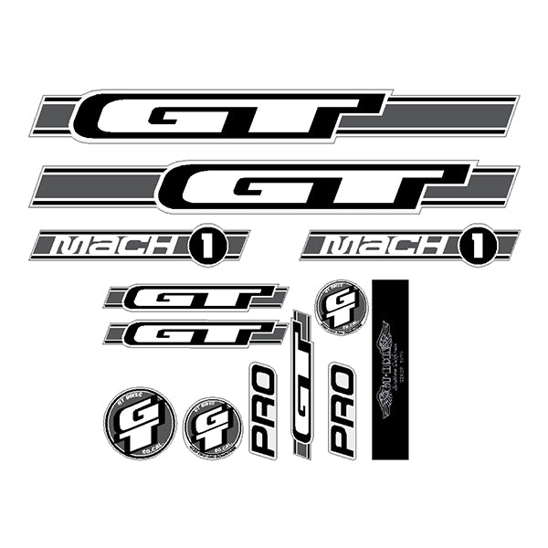 2003 GT BMX - Mach One PRO - Blue Frame Clear decal set | BMX Products USA