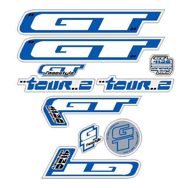 2000 GT BMX - Tour 2 - decal set - Black frame | BMX Products USA