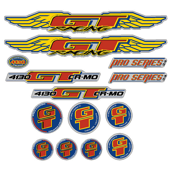 1998 GT BMX - Pro Series 24 - Chrome decal set | BMX Products USA
