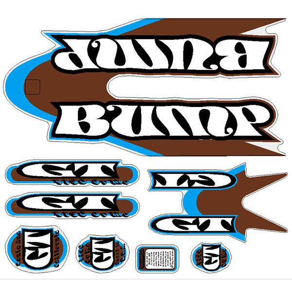 1999 GT BMX - Bump - Brown Blue for Khaki frame decal set | BMX ...