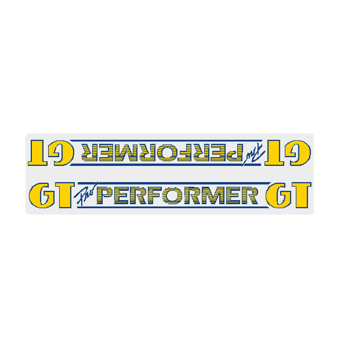 1984-85 GT BMX - Pro Performer (US Made) down tube decal - clear | BMX ...