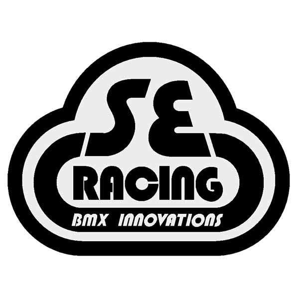 SE Racing - 2nd gen. head tube decal - black/clear | BMX Products USA