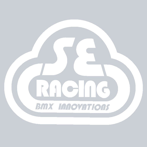 SE Racing - 2nd gen. head tube decal - white/clear | BMX Products USA