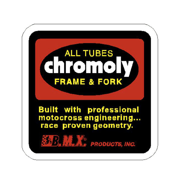 "ALL TUBES chromoly" mongoose top tube decal - Pro Class / Rupe | BMX ...