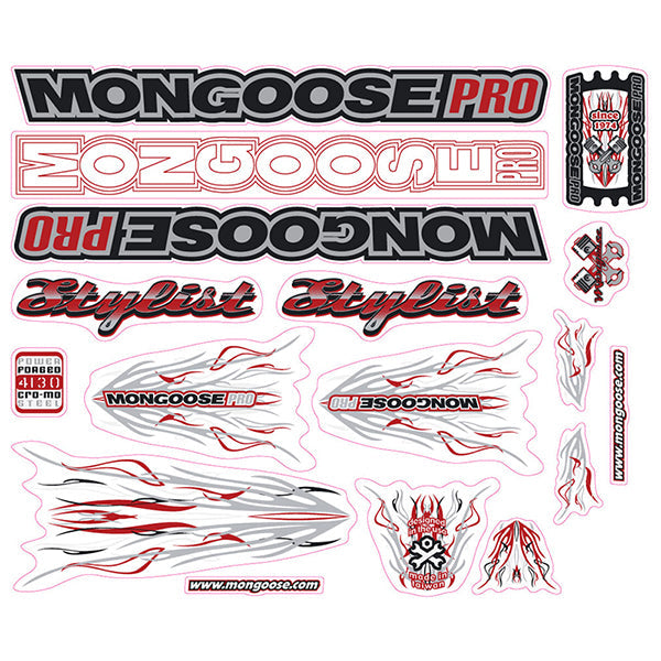 2002 Mongoose - Stylist - Decal set | BMX Products USA
