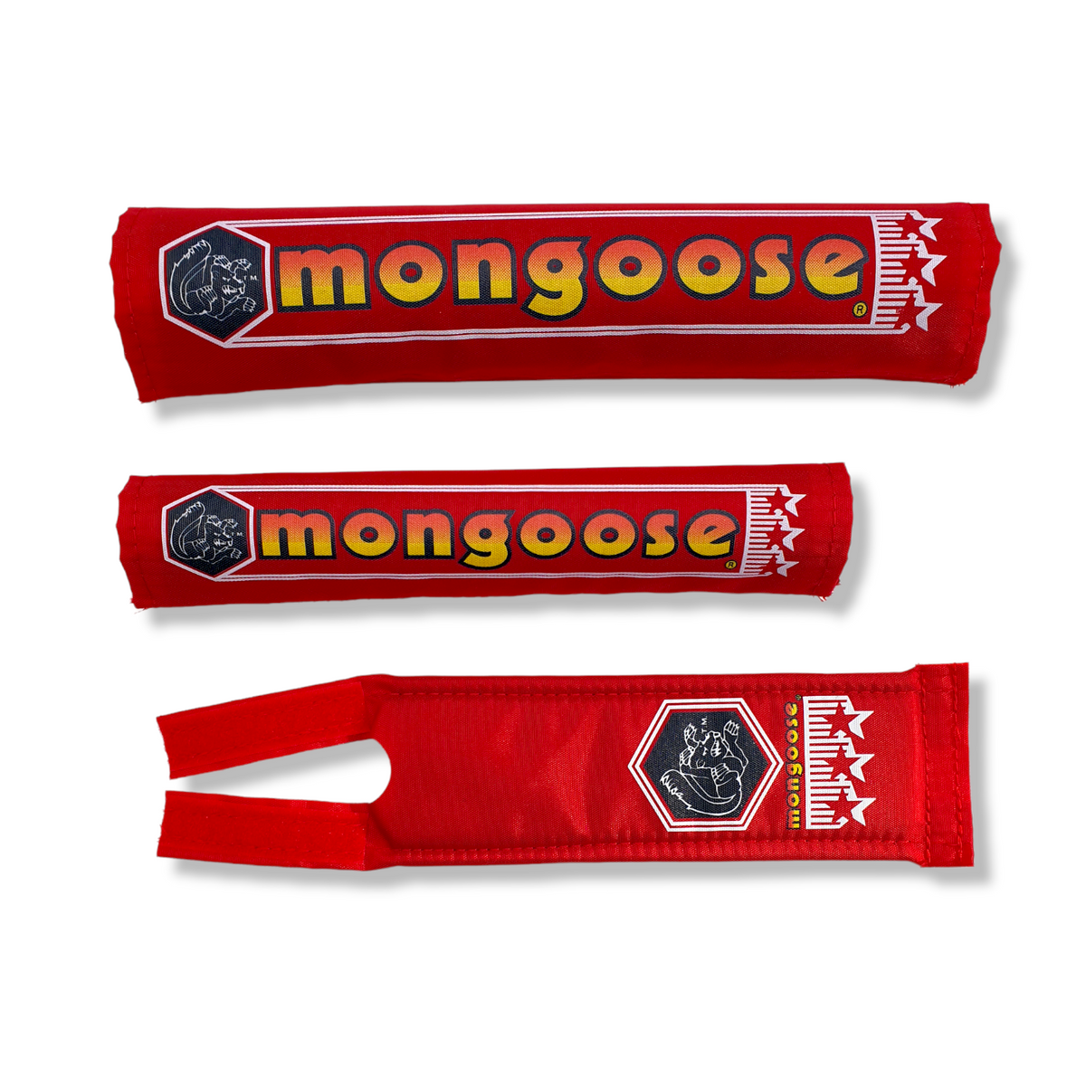 Mongoose Nylon pad set - RED 1984-1985 | BMX Products USA